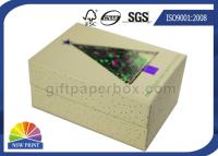 China Glitter Powder Cardboard Paper Gift Box Three Pieces With Window OEM / ODM for sale