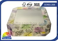 China Detachable Lid Custom Printing Rigid Gift Box With Clear PVC Window OEM / ODM for sale