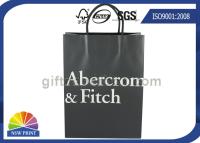 China Custom Brand Logo Printing Stylish Paper Carrier / Paper Shopping Bags With Handles for sale