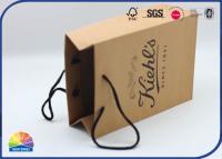 China Eco Friendly CMYK 4C Printed Kraft Paper Bags Customized Logo Packaging for sale