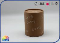 China Christmas Product  Kraft Paper Tube Packaging CMYK 4C Printed Customized Logo for sale