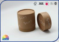 China Christmas Product  Kraft Paper Tube Packaging CMYK 4C Printed Customized Logo for sale
