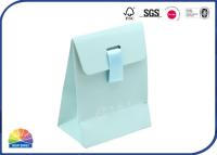 China 190gsm Coated Paper Gift Bag Simple Custom Print With Smooth Ribbon Handle for sale
