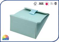 China 190gsm Coated Paper Gift Bag Simple Custom Print With Smooth Ribbon Handle for sale