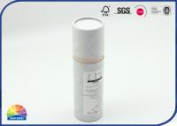 China Slim Rigid Cardboard Paper Packaging Tube With Paper Lid Food Grade Cylinder for sale