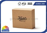 China Logo Printed Brown Kraft Paper Hinged Lid Gift Box With Magnetic Closure for sale