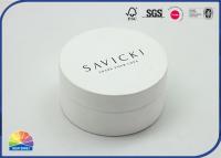 China Luxury Cardboard Flat Top Cylinder Paper Packaging Tube Kraft Paper Canister For Jewel for sale