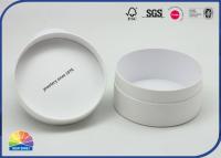 China Luxury Cardboard Flat Top Cylinder Paper Packaging Tube Kraft Paper Canister For Jewel for sale