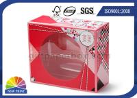 China Cardboard Paper Sliding Drawer Boxes With Clear PVC Window for sale