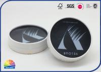 China Eye Lashes Custom Matte Cylinder Composite Paper Tube With Plastic Window for sale