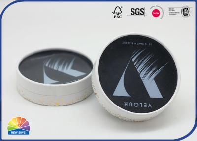 China Eye Lashes Custom Matte Cylinder Composite Paper Tube With Plastic Window for sale