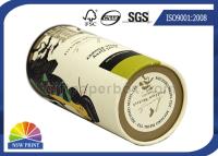 China Food Grade Paper Cardboard Tube Packaging / Round Cylinder Packaging Box for Tea for sale
