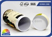 China Food Grade Paper Cardboard Tube Packaging / Round Cylinder Packaging Box for Tea for sale