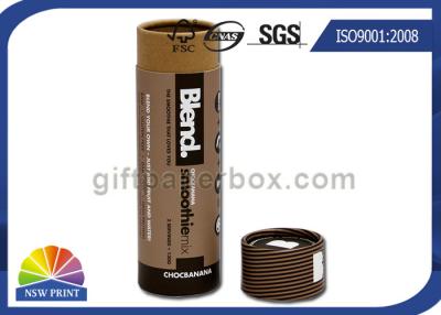 China CMYK Printing Round Kraft Paper Packaging Tube For Cosmetics / Skincare Products for sale