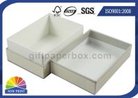 China Pearl Decorated Fancy Small Cardboard Paper Box / Rectangle Rigid Paper Box for sale