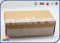 China CMYK Eco Friendly Kraft Paper Gift Box Matt Varnishing Packaging For Shoes for sale