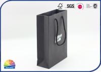 China Matte Paper Shopping Bags Eco Friendly Custom Silver Hot Foil Stamping for sale