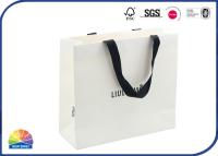 China Luxury Custom 200gsm Coated Retail Paper Shopping Bags With Handle Logo Print for sale