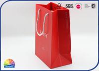 China Environmental Gift Shopping Jewelry Paper Bag With Nylon Rope Handles for sale