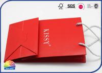 China Environmental Gift Shopping Jewelry Paper Bag With Nylon Rope Handles for sale