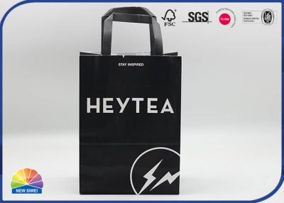 China 4C printing Kraft Shopping Paper Bags With Handle Customized Eco Friendly for sale