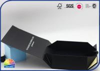 China Magnetic Closure CMYK Customzied Foldable Gift Box Matt Lamination With Silk Ribbon for sale