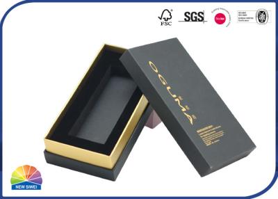 China Luxury Matte Rigid Shoulder Box Flocking EVA Tray For Skin Care Products for sale