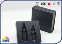 China Matt Lamination Magnetic Closure Customzied Logo Szie Black Foldable Gift Box With Plastic Foil for sale
