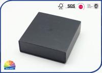 China Matt Lamination Magnetic Closure Customzied Logo Szie Black Foldable Gift Box With Plastic Foil for sale