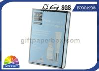 China Silver Metallic Paper Box Straight Tuck End Foldable Cosmetic Paper Box Packaging for sale