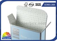 China Silver Metallic Paper Box Straight Tuck End Foldable Cosmetic Paper Box Packaging for sale