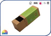 China Custom Made Sleeve Drawer Paper Box Brown Kraft Tea Packing Slide Open Boxes for sale