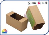 China Custom Made Sleeve Drawer Paper Box Brown Kraft Tea Packing Slide Open Boxes for sale