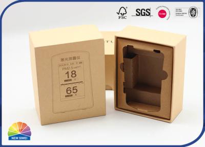 China Eco Friendly Paper Gift Box Kraft Brown 1C Printing With EPE Foam Tray for sale