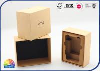 China Eco Friendly Paper Gift Box Kraft Brown 1C Printing With EPE Foam Tray for sale