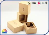 China Eco Friendly Paper Gift Box Kraft Brown 1C Printing With EPE Foam Tray for sale