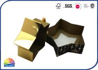 China Star Shaped Folding Carton Box Candy Chocolate Bar Treat Star Gift Paper for sale