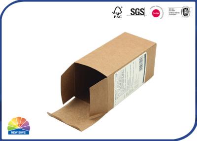China Custom Printed Folding Carton Box Recycled Kraft Paper Cosmetic Shampoo Packaging for sale