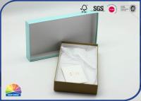 China Mint Green Pantone Color Paper Gift Box Matte Lamination Customized With Envelope for sale