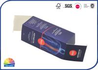 China Ocean Blue Packaging Folding Carton Box Double Plug Personal Care Oil Packing for sale