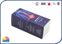 China Ocean Blue Packaging Folding Carton Box Double Plug Personal Care Oil Packing for sale