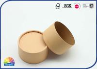 China Matte Varnishing Kraft Paper Tube No Printed No Logo Eco Friendly for sale