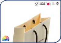 China Recyclable Cotton Handle Kraft Paper Bags For Perfume Packaging Soft Touch Thickness for sale