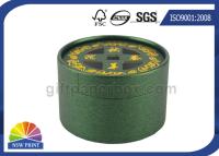 China Gold Stamping Die Cut Lid Round Paper Tubes Packaging with Textured Liner Paper for sale