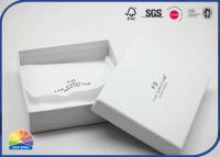 China White Color Customized Printed Logo Luxury Paper Gift Box Matte Lamination for sale