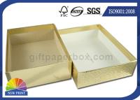 China Embossing Textured Rigid Gift Box / Rigid Paper Box Packaging For Cosmetics for sale