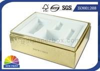 China Embossing Textured Rigid Gift Box / Rigid Paper Box Packaging For Cosmetics for sale