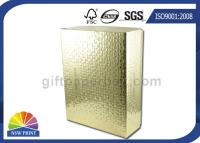 China Embossing Textured Rigid Gift Box / Rigid Paper Box Packaging For Cosmetics for sale