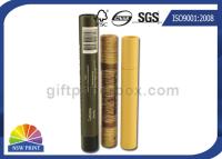 China 3 Piece Telescopic Cylinder Kraft Paper Packaging Tube With Paper Cap Eco - Friendly for sale