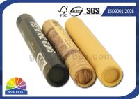 China 3 Piece Telescopic Cylinder Kraft Paper Packaging Tube With Paper Cap Eco - Friendly for sale